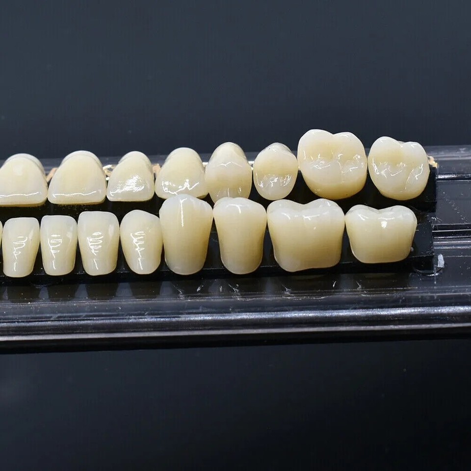 Dental Acrylic Resin Denture Shade A2A3 Upper Lower Full Set False ...