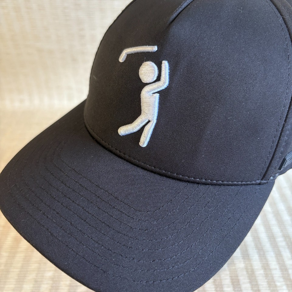 Bogey Bros Bogeyman Golf Cap Hat Mens OSFA Black Performance Snapback ...