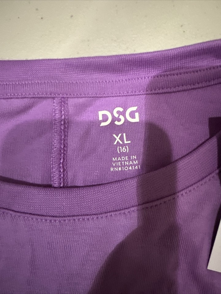 Girl's DSG Long Sleeve Graphic Team Girl Tshirt Lilac Purple NWT Size XL (16) 196358143930 | eBay