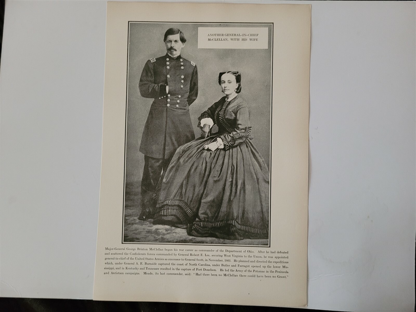 George Mcclellan And Wife