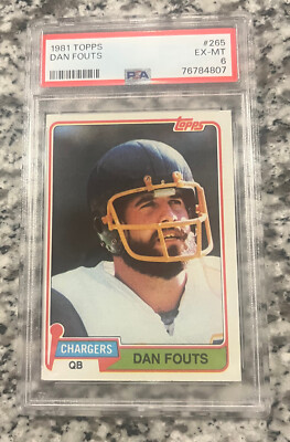 1981 Topps Dan Fouts #265 PSA 6 | eBay
