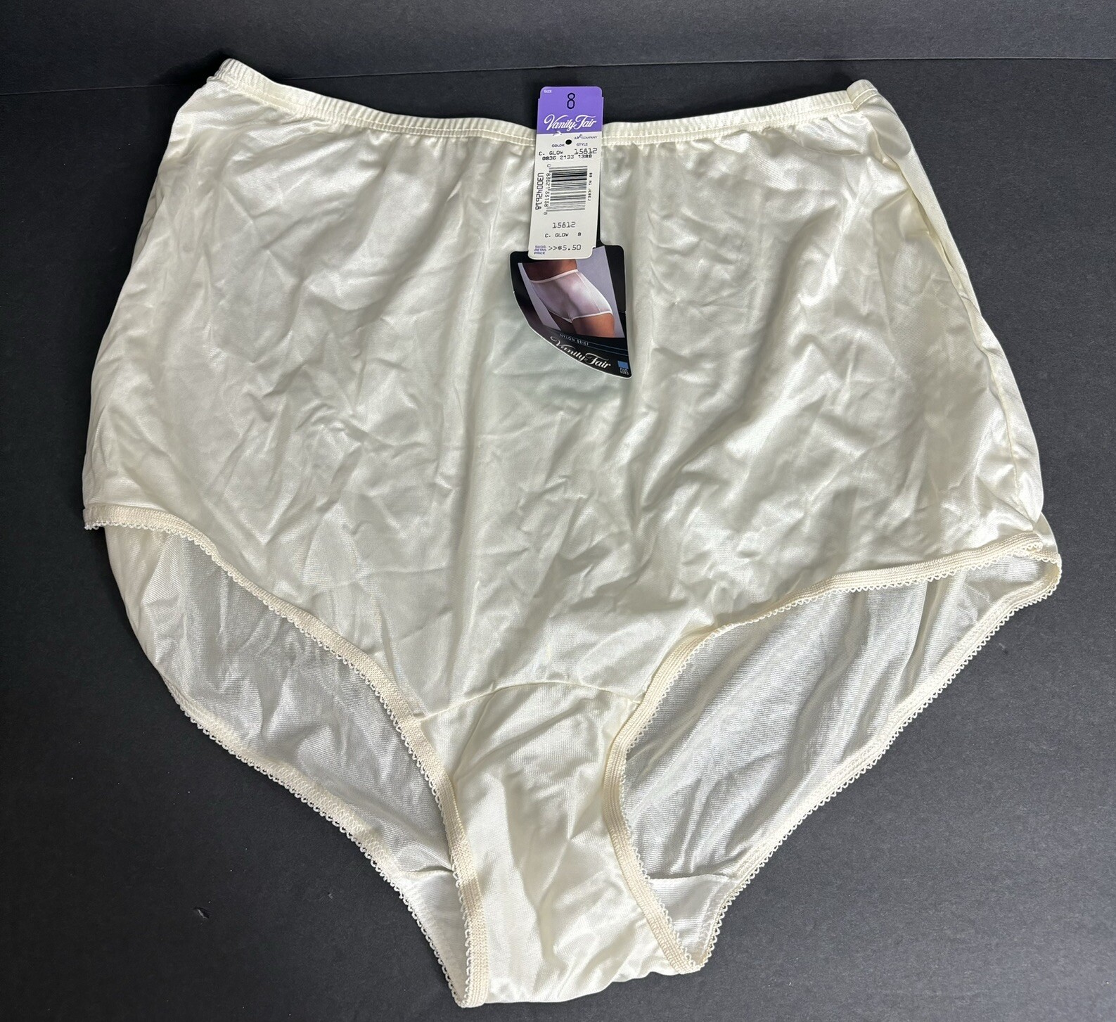 Vintage Vanity Fair Nylon Brief Panty 8 Sissy Slippery Silky Ivory USA ...