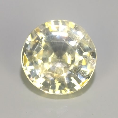 1.63Cts SPARCLING NATURAL WHITE ZIRCON LOOSE GEMSTONE ROUND 7MM -REF ...