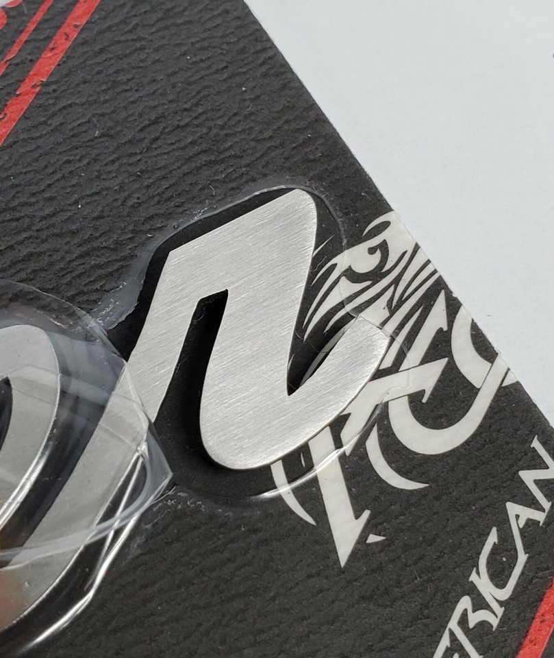 Pair Brushed Stainless Emblems for Challenger (Custom Badge Decal ...