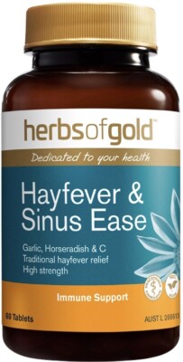 Hayfever and Sinus Ease 60 Tabs Herbs of Gold | eBay