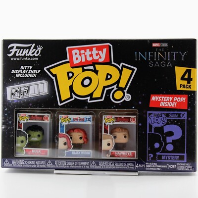 Funko Bitty Pop Marvel Infinity Saga Hulk / Black Widow / Hawkeye 4 ...