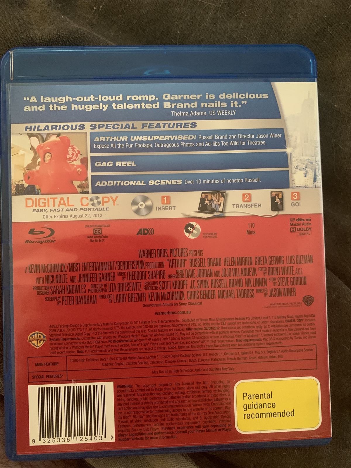 Arthur (Blu-ray, 2011)(b74/27) Free Postage 9325336125403 | eBay