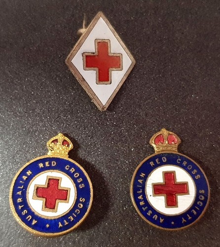 Australia • 3 Red Cross Badges | eBay