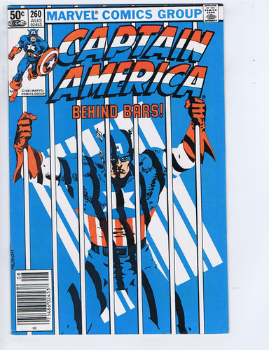Captain America #260 Marvel 1981 Captain America Behind Bars ! | eBay