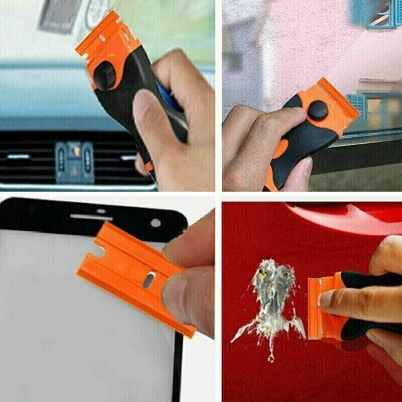 5-100 Pcs Plastic Scraper Razor Blades Auto Decals Stickers Remover No ...