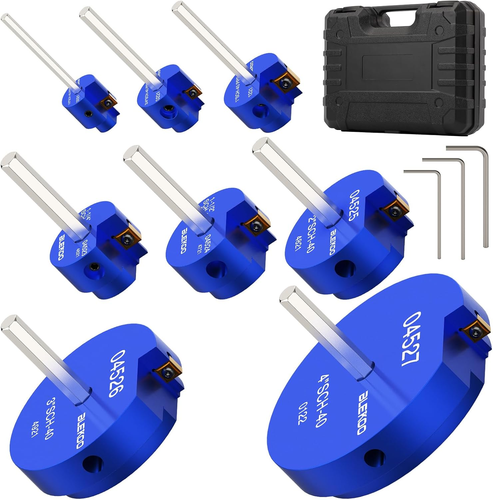 8Pcs PVC Pipe Reamer Kit, Reed Pipe Reamer Fit into Standard 1/2 ...