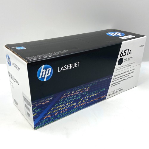 HP CE340A Laserjet 651A Black Toner Cartridge Genuine Original | eBay