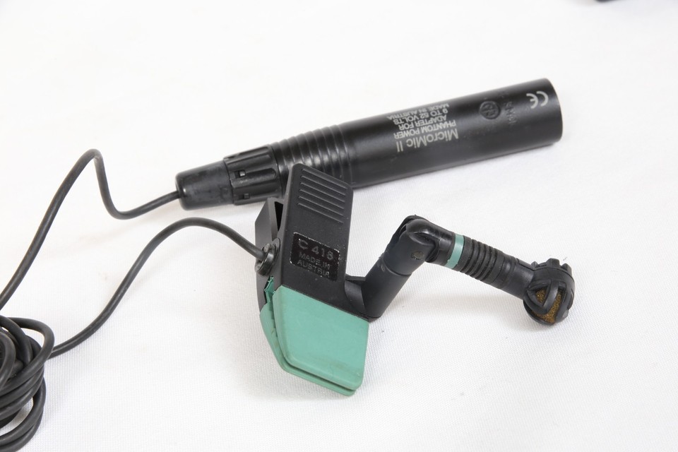 One AKG C418 Miniature Hypercardioid Condenser Clip-On Microphone C 418 ...
