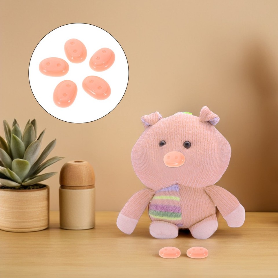 50pcs Diy Pig Snout: Crochet Safety Nose - Plastic Stuffed Animal Nose ...