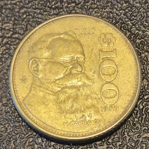 1989 Mexico 100 Pesos President Venustiano Carranza Coin! KM#493 | eBay