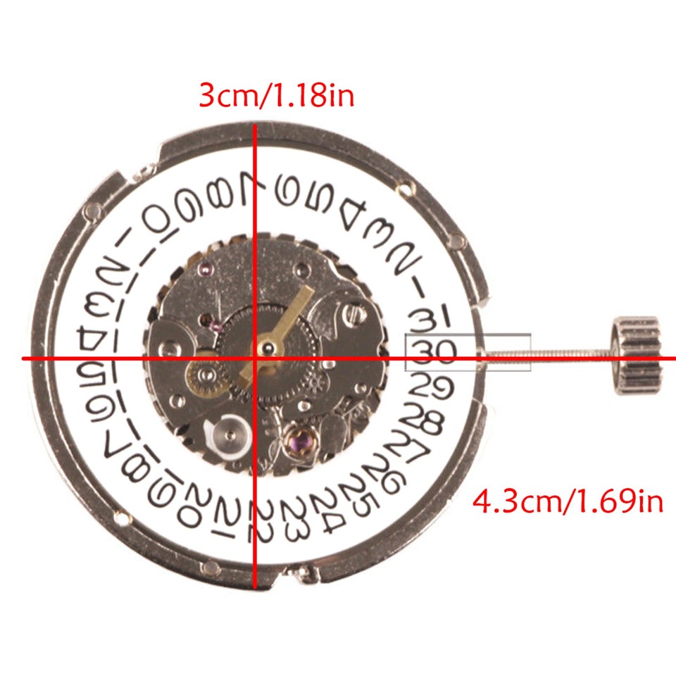 Male Copper+Steel Automatic Watch Movement Wristwatch For Seagull ST6 B ...