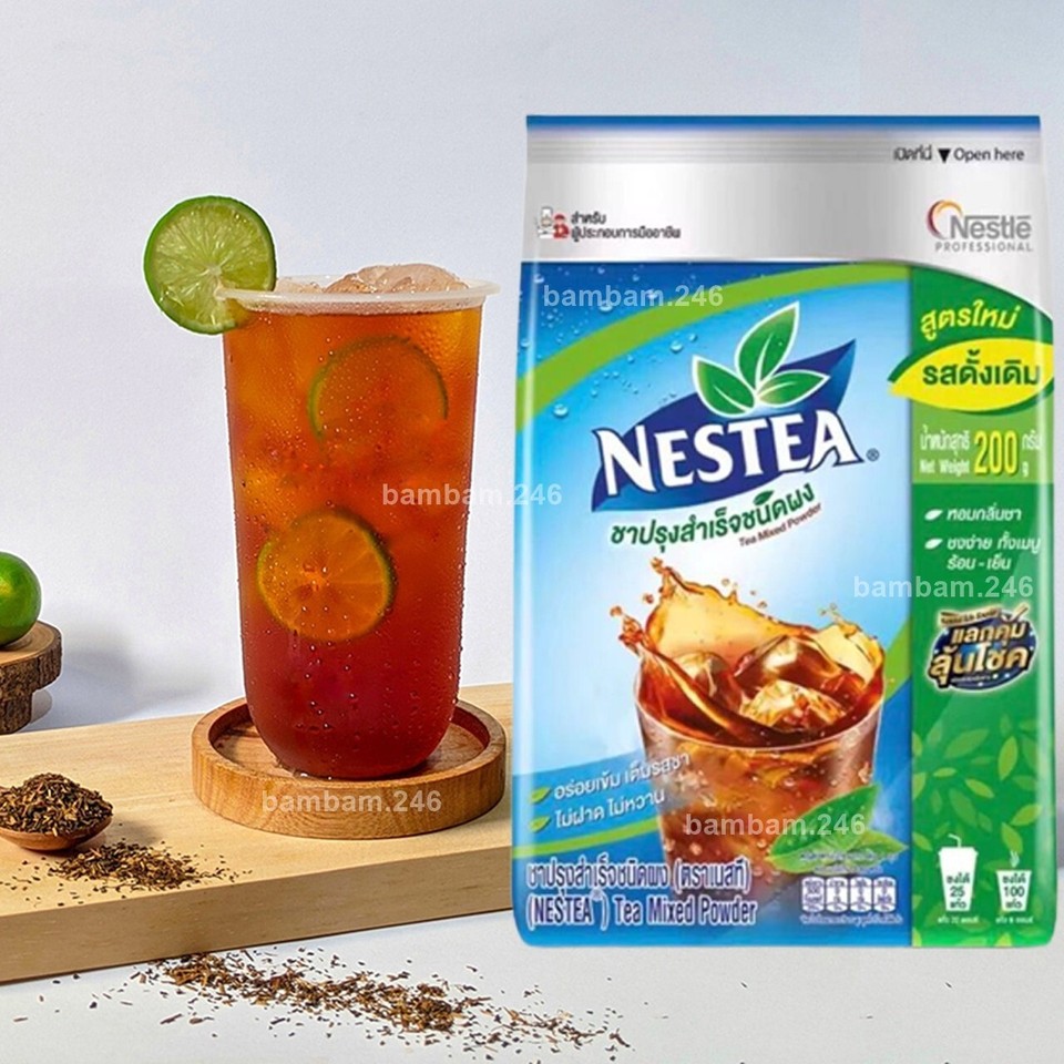 Original Nestea Unsweetened Iced Tea Mixed Powder 200g Refreshing Brew ...
