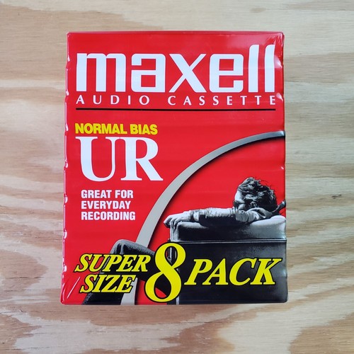 Maxell Audio Cassette Tapes UR 60 Min. Normal Bias Blank C/D Super Size ...