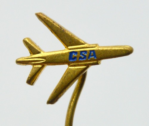 CZECH CZECHOSLOVAKIA CSA PLANE AVIATION COMPANY PIN BADGE | eBay