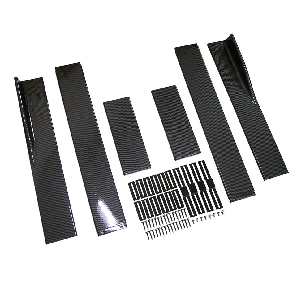 CARBON FIBER Side Skirts Splitter Lower Parts Extension for Nissan 350Z ...