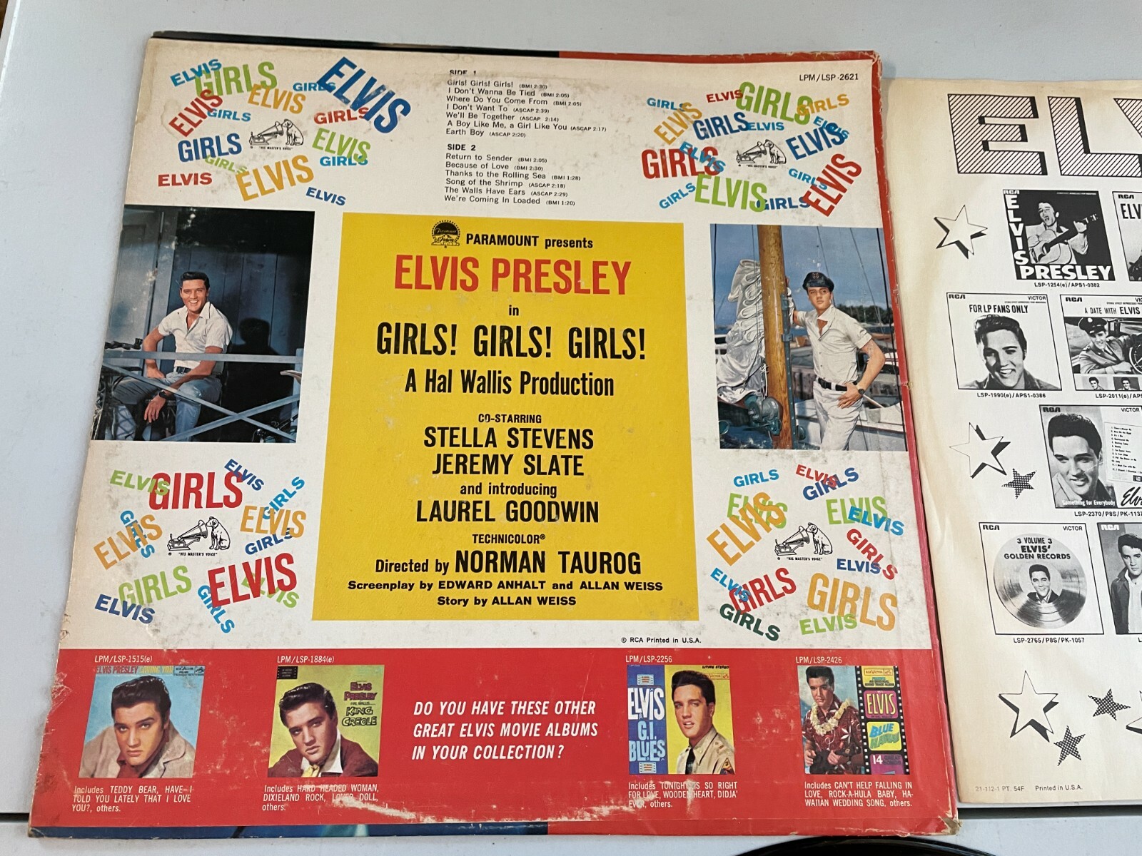 ELVIS PRESLEY GIRLS! GIRLS! GIRLS! Soundtrack Album LIVING STEREO RCA ...