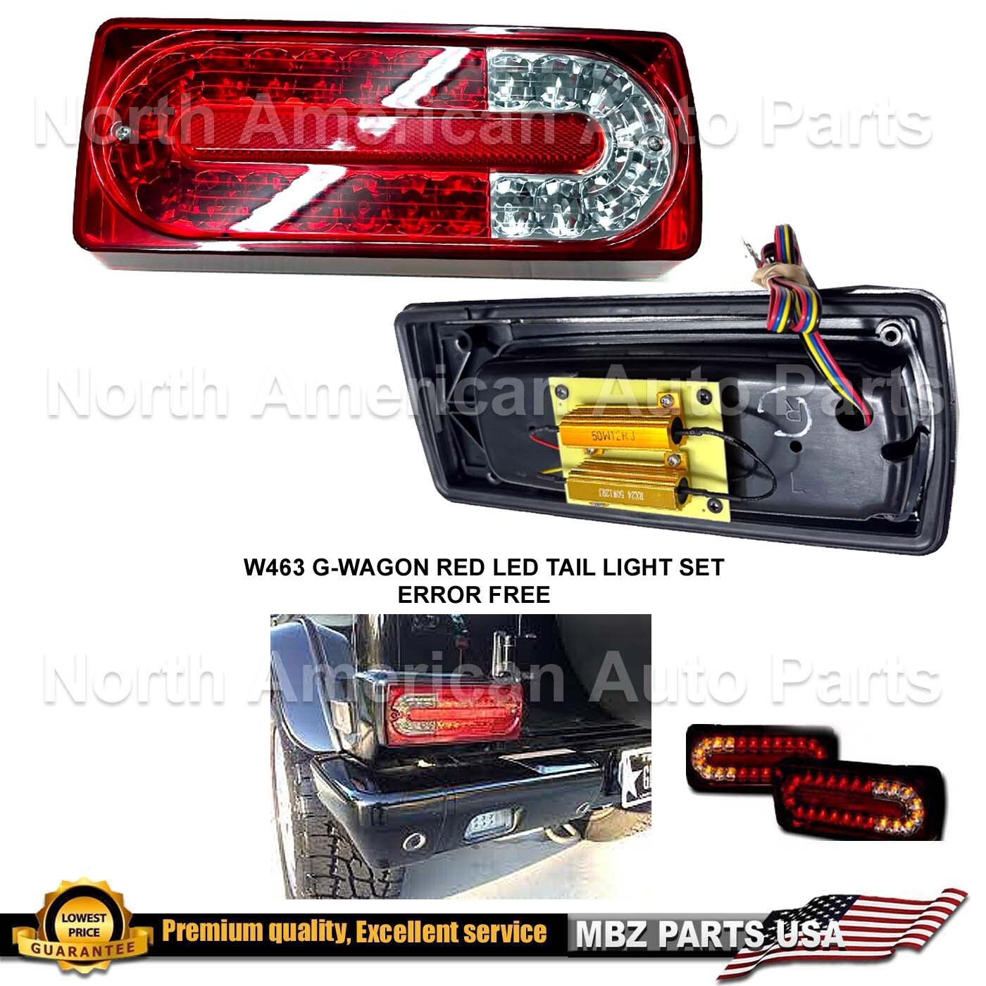 G500 G55 G63 G550 Led Tail Lights G-Class W463 G-Wagon Lamp Signal ...
