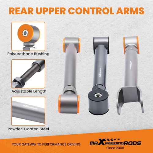 Front Rear Upper lower Adjustable Control Arm+Spacer For Jeep Wrangler ...