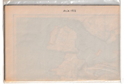 1933 N.G.S. 'ASIA and ADJACENT REGIONS' Large Wall Map | eBay