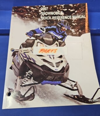2007 Snowmobile Quick Reference Manual FACTORY OEM PN 9920653 | eBay