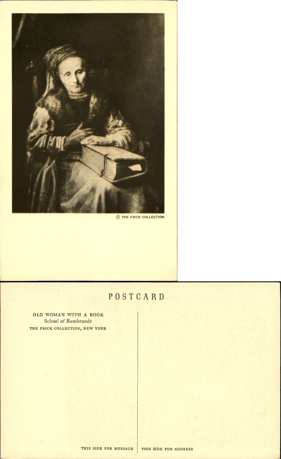 Old Woman With a Book School of Rembrandt Frick Collection NY art ...