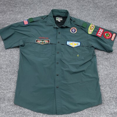 BSA Venturing Boy Scout Short Sleeve Uniform Shirt Adult Men’s XL ...