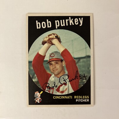 1959 Topps Baseball Bob Purkey Cincinnati Redlegs Card #506 | eBay