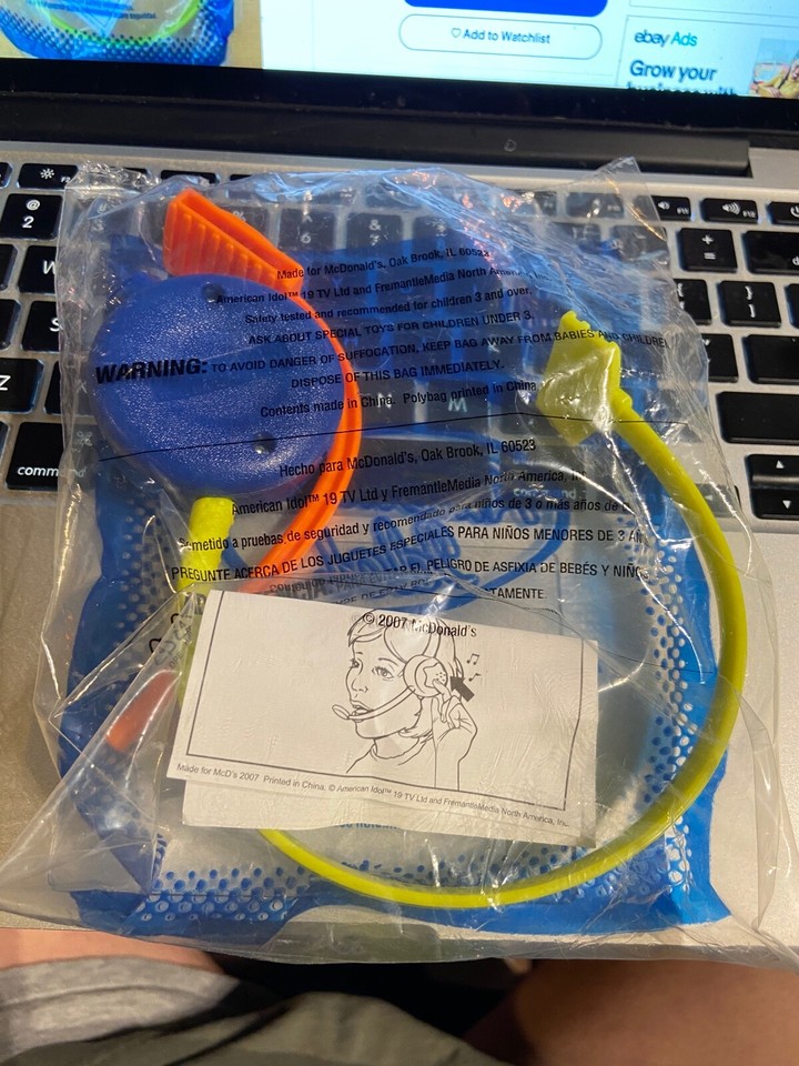 McDonald's Happy Meal Toys, 2007 American Idol, Popstar Headset Toy ...