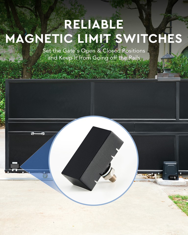 CO-Z Square Magnetic Limit Switches PC Gate Magnets for Sliding Gate ...
