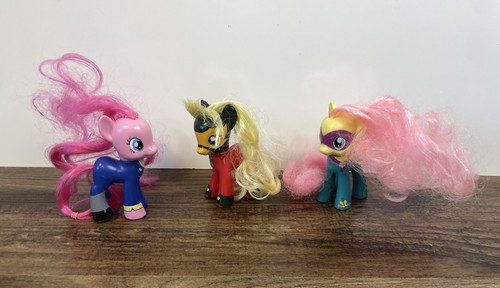 My Little Pony Applejack & Fluttershy Power Ponies & Wonderbolts Pinkie ...