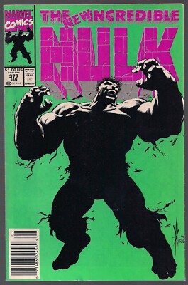 INCREDIBLE HULK #377 MARVEL 1990 PROFESSOR HULK 1ST APPEARANCE ...