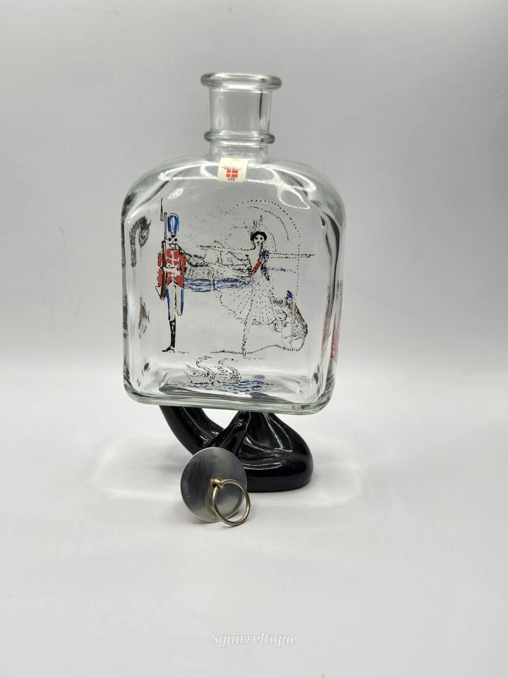 1980s HOLMEGAARD H.C. Andersen The Staunch Tin Soldier Decanter Bottle ...