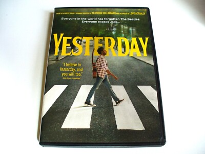 YESTERDAY ...DVD 2019 Lily James, Kate McKinnon, Ed Sheeran ...