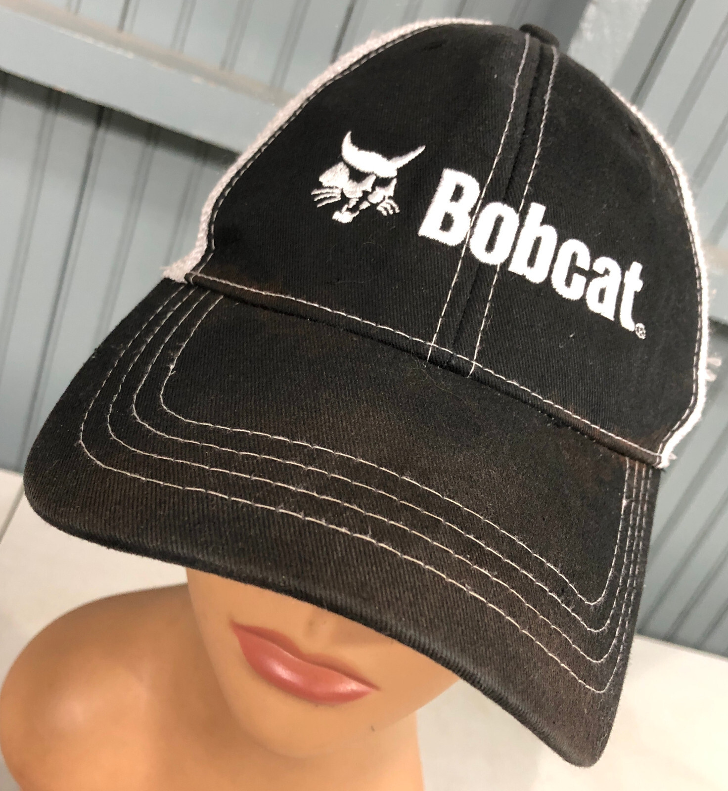 Bobcat Farming Equipment Strapback Baseball Cap Hat - Gem