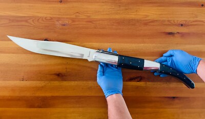 14" Gigantic Arabian Style Navaja Folding Knife Collectors Item Fully ...