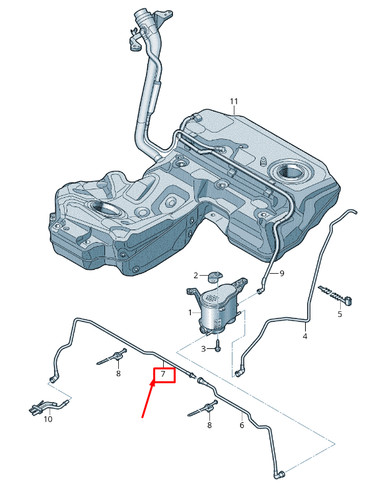 NEW AUDI A6 AVANT C7 FUEL BREATHER LINE 4G0201992B ORIGINAL | eBay