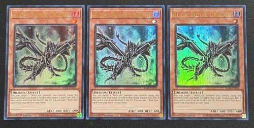 2025 YUGIOH RA04 ULTRA RARE BLACK METAL DRAGON X3 NM | eBay