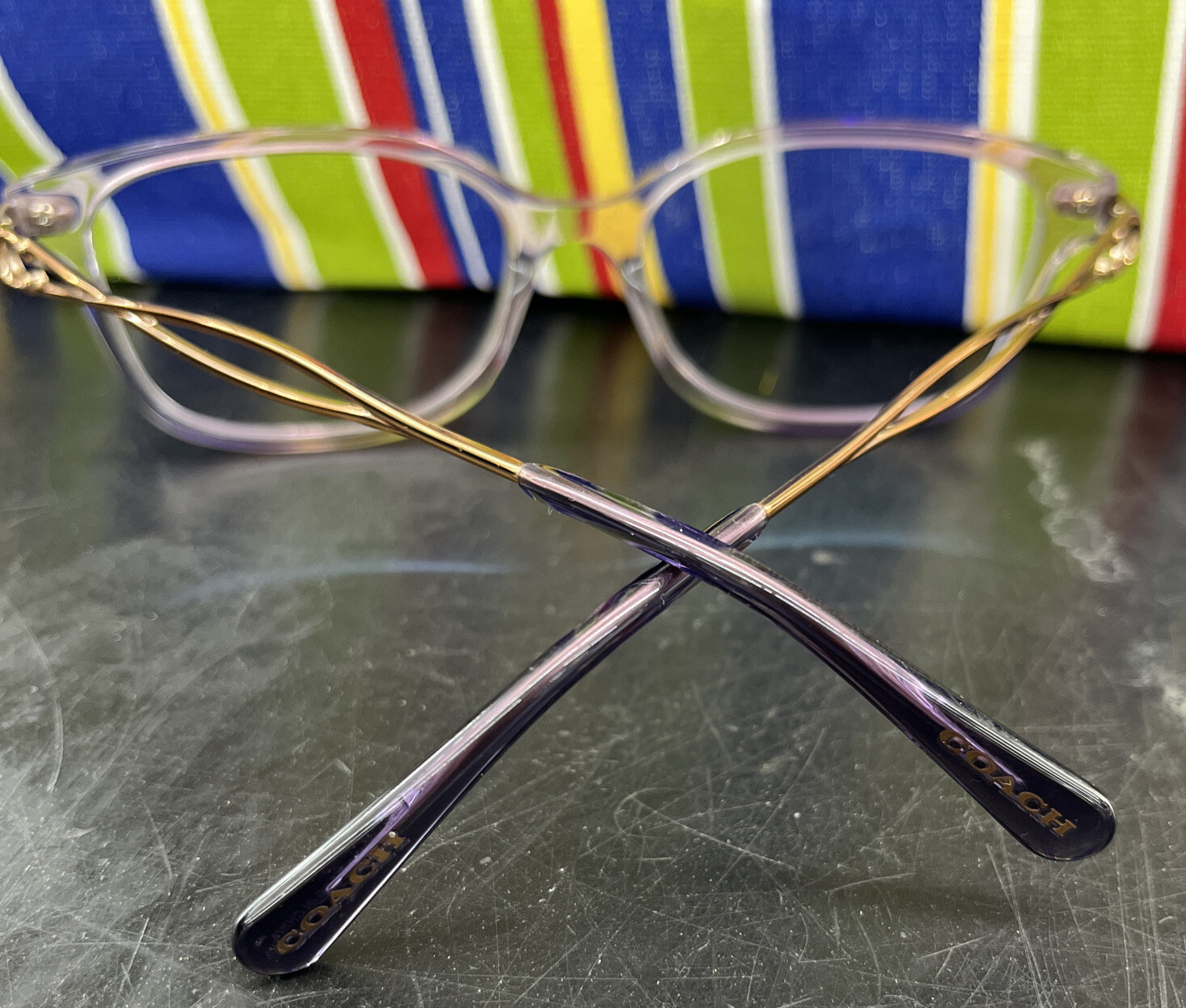 COACH NY - HC6172 5641 Gradient Crystal Violet Eyeglasses Frame 52-16 ...