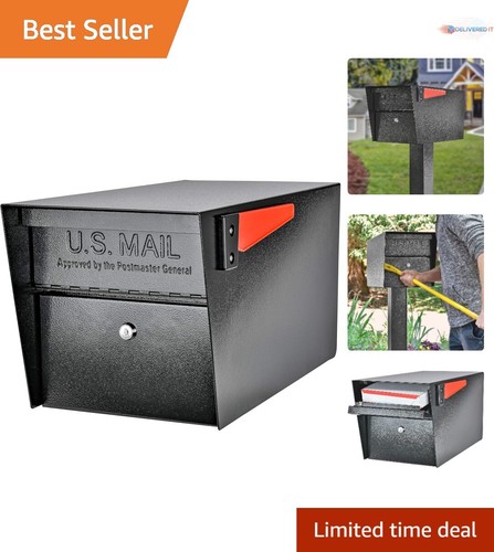 Locking Security Mailbox Stainless Steel Large Curbside Prevents Mail ...