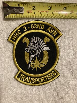 HHC 2-52nd AVN Transporters Military Patch New | eBay
