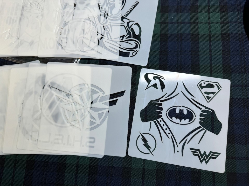 Superhero Stencils for Painting on Wood Canvas Kids Drawing Painting 25 ...