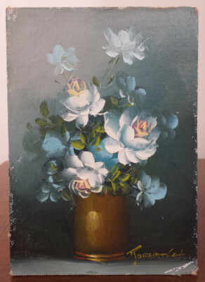 Robert Lox Oil Painting - Signed - Flowers - Original - Antique | eBay