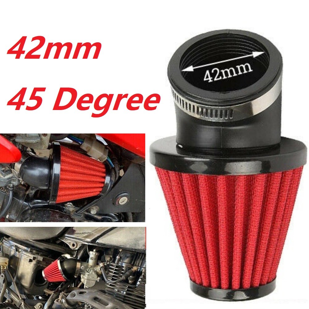 42mm 45 Degree Elbow Air Filter Intake For GY6 Yamaha PW80 Go Kart ATV ...