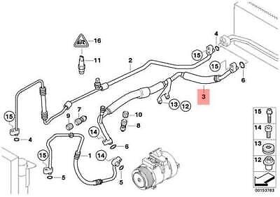 Genuine BMW E65 E66 Saloon Coolant Line Suction Pipe OEM 64539140728 | eBay