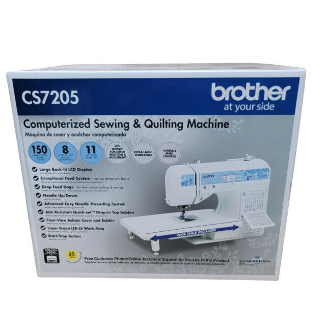 Brother CS7205 Computerized Sewing Quilting Machine - White 12502644927 ...